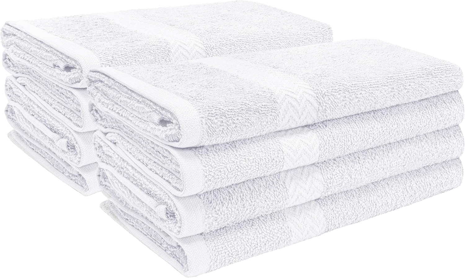 Amazon.com: Superior 8-Piece Cotton Hand Towel Set, Small Towels for ...