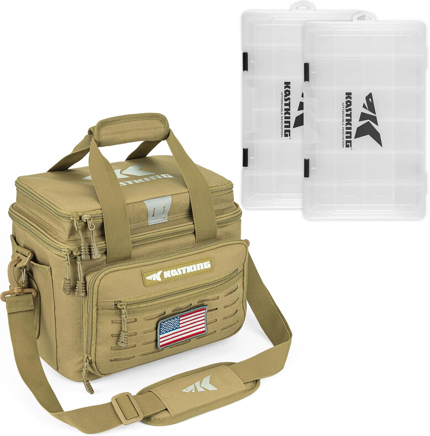 Amazon.com : KastKing (2)3700 Tackle Boxes with Removable Dividers ...