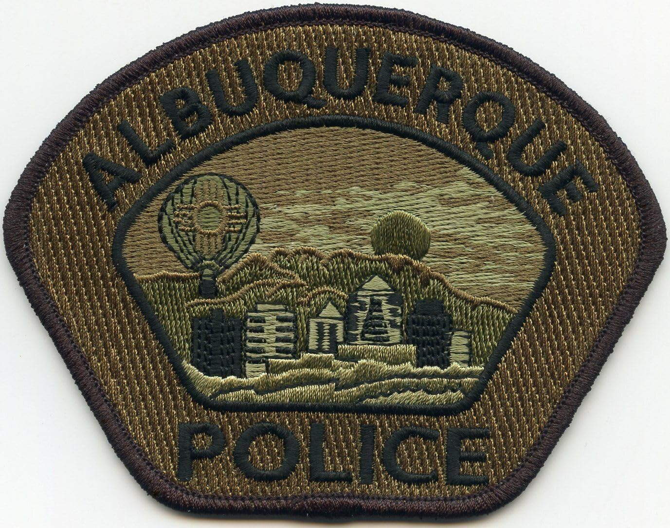 Amazon.com: Albuquerque New Mexico Nm Black Border Green Background ...