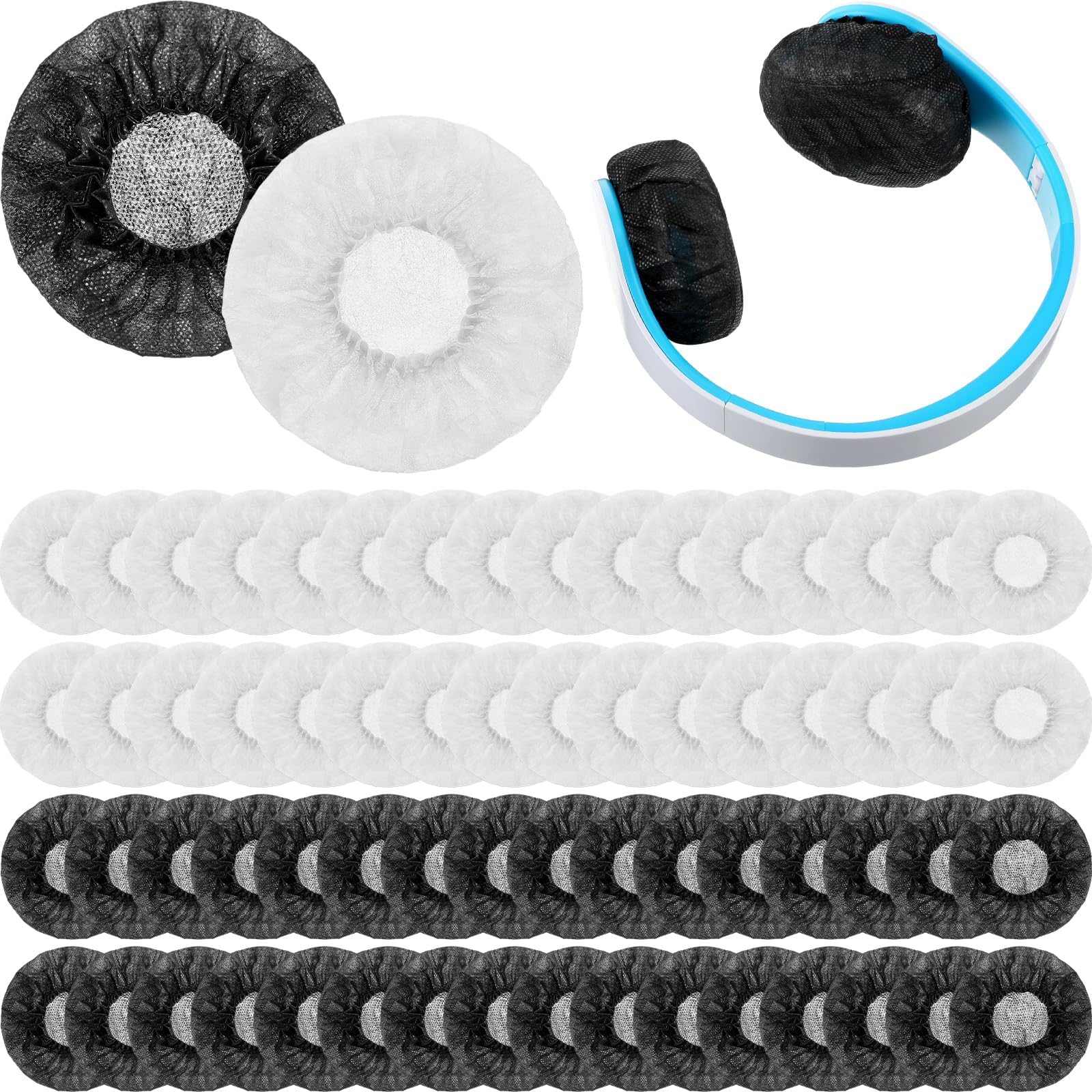 Amazon.com: Hoteam 500 Pcs Disposable Headphone Ear Covers Non Woven ...