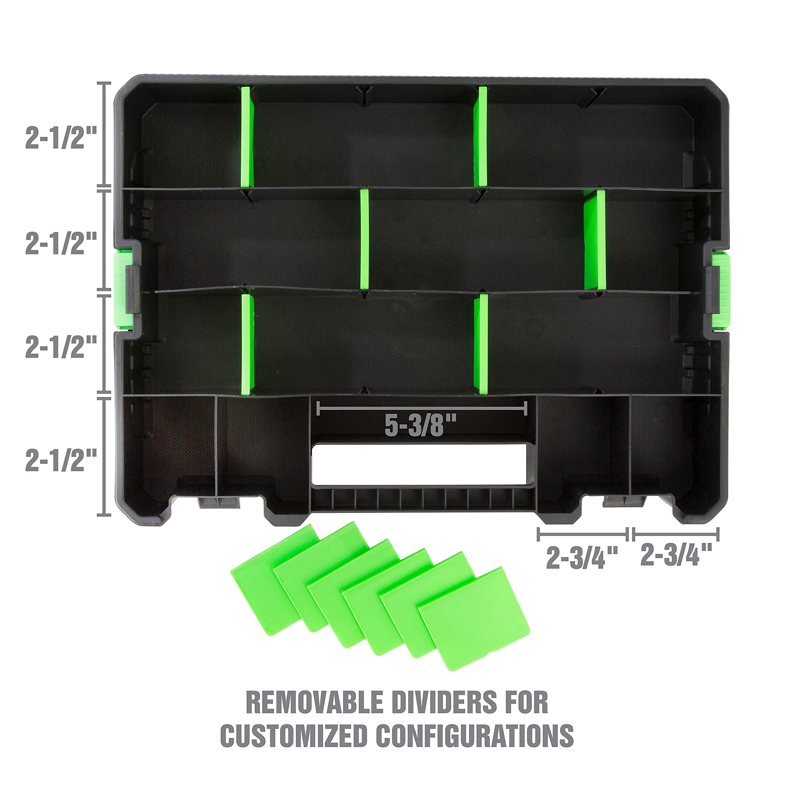 OEMTOOLS 22188 Interlocking 20-Compartment Organizer, Part Storage ...