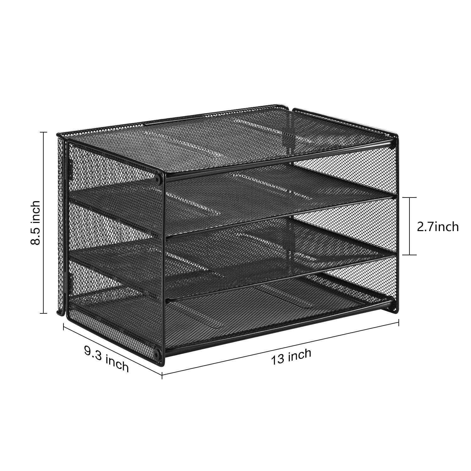 Samstar Paper Letter Tray, 3 Tier Desk File Organizer Paper Sorter ...