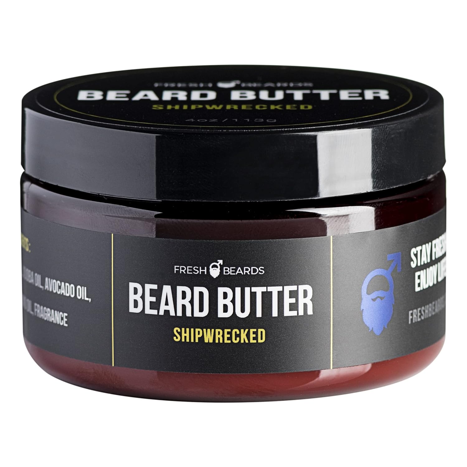 Amazon.com: Fresh Beards Shipwrecked Beard Butter - Bay Rum, Clove, and ...
