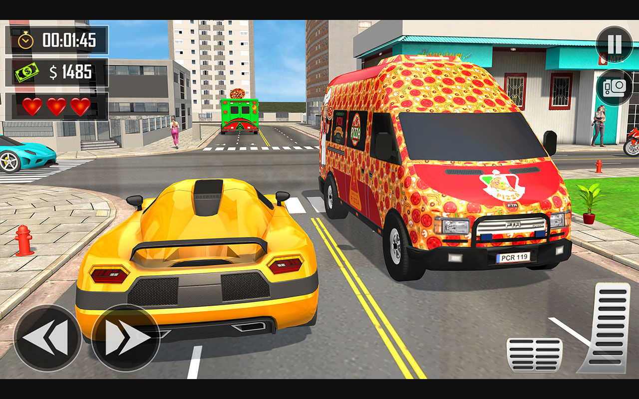 Pizza Delivery Van Driver Game: Food Truck Driving Simulator - BIke ...