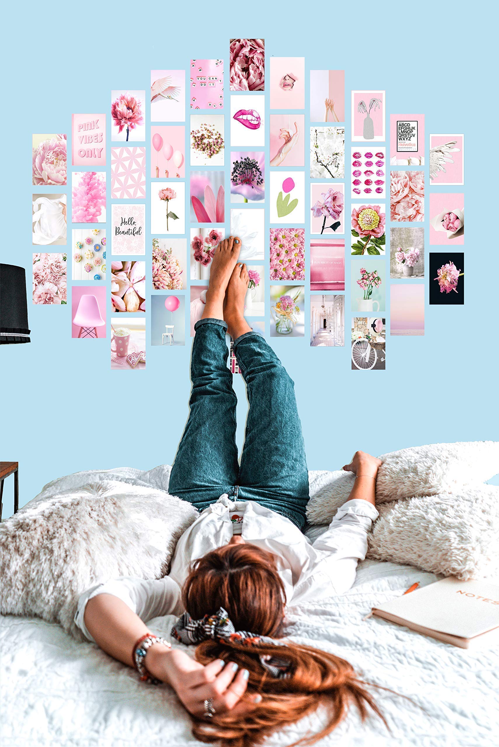 Buy Teen Girl Room Decor Aesthetic Wall Collage Kit - Pink VSCO Girls ...
