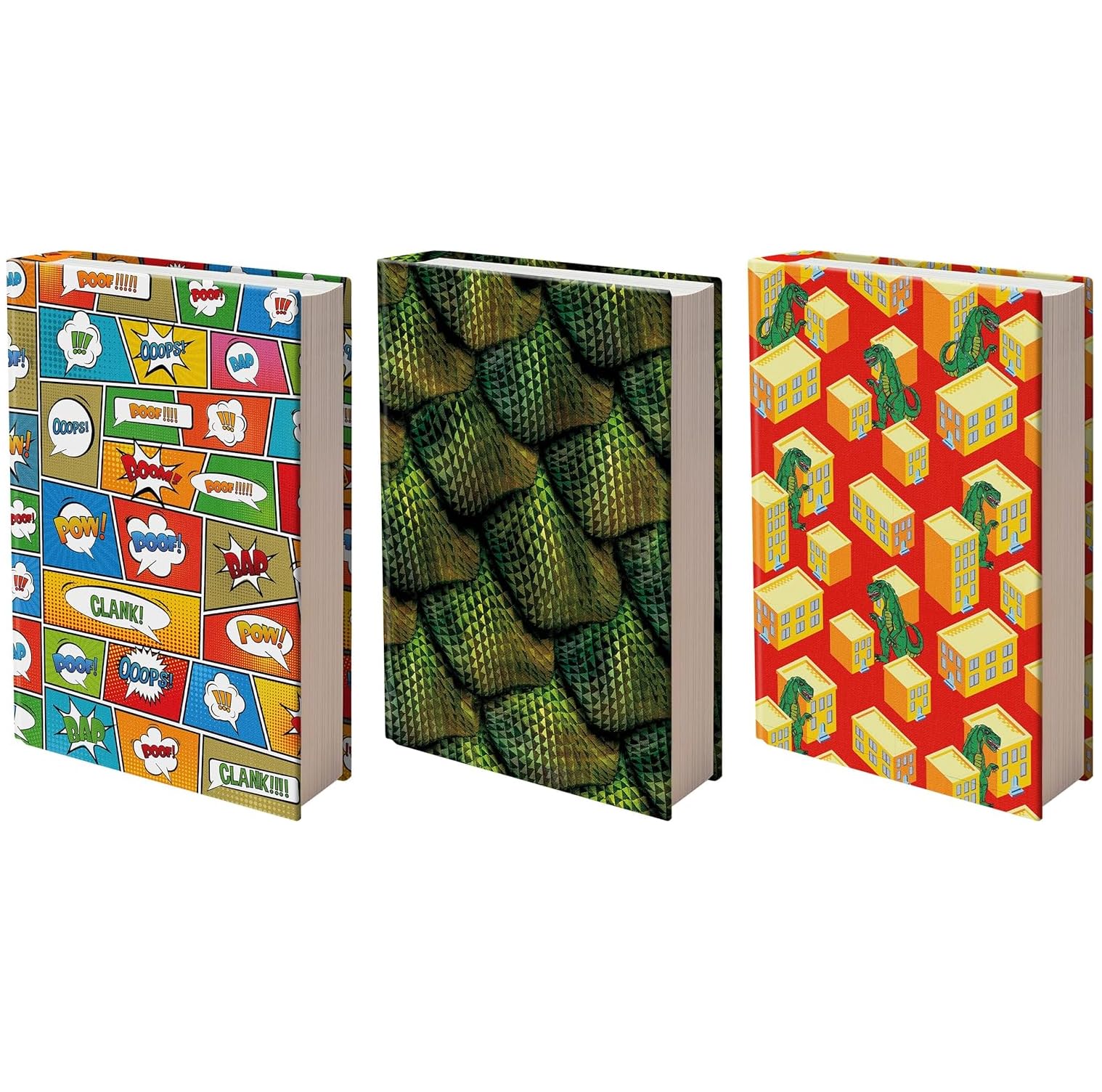 Amazon.com: Fun Design, Easy Apply Book Covers 3 Pack. Stretchable ...