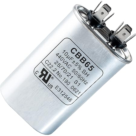 Amazon.com: Motor Run Capacitor 10mfd 370V VAC Volt 10uf Round : Industrial & Scientific