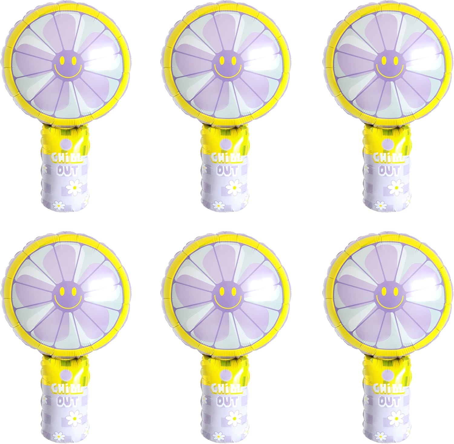 Amazon.com: 6 Pcs 15.3in Small Fan Balloons Set for Summer Party ...