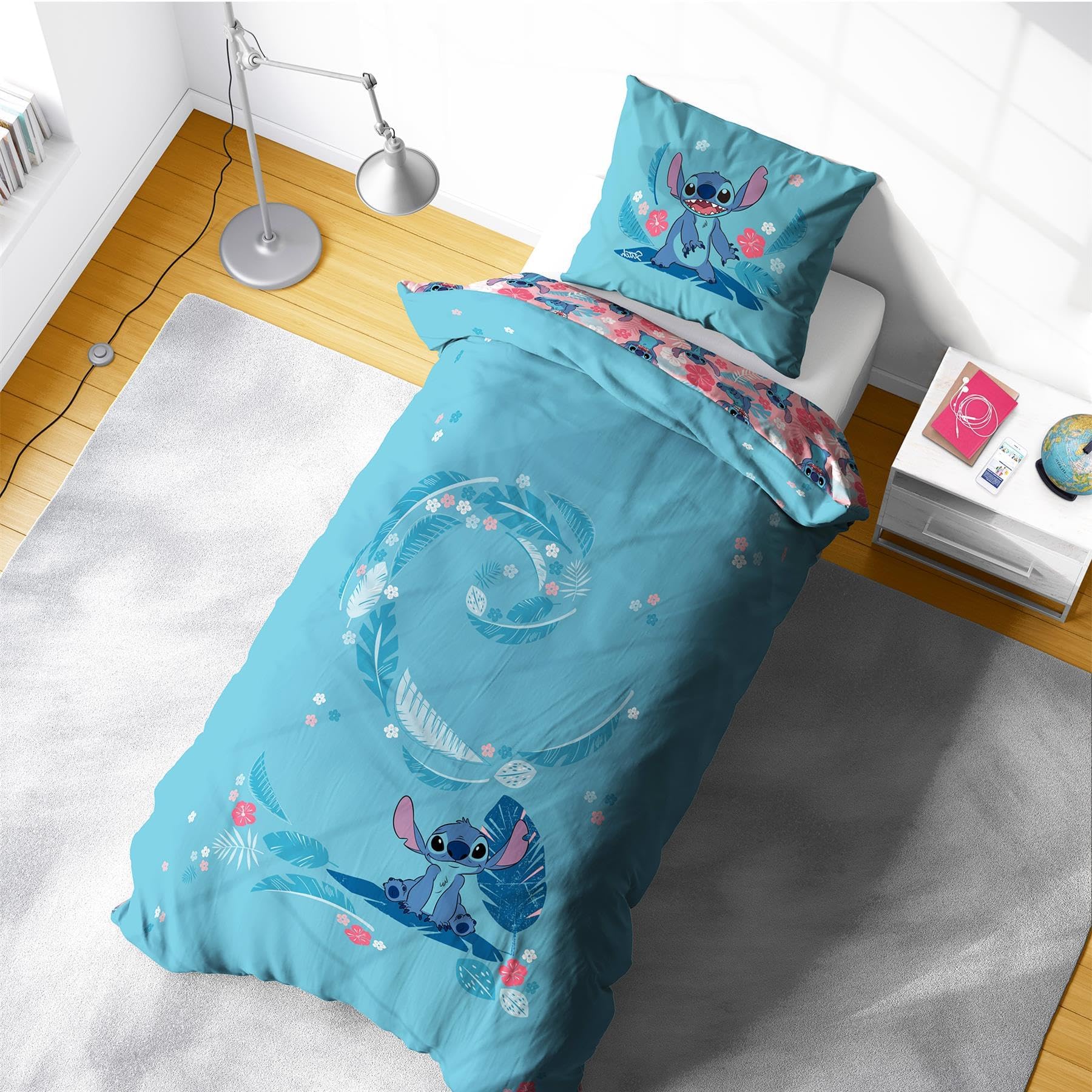 Disney Lilo and Stitch Bedding Single Duvet Cover Set Reversible with ...