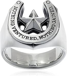 Amazon | [ドクターモンロー] Dr MONROE ホースシューメッセージリング シルバー925 FC-273-SV-15 日本サイズ15号 | リング 通販