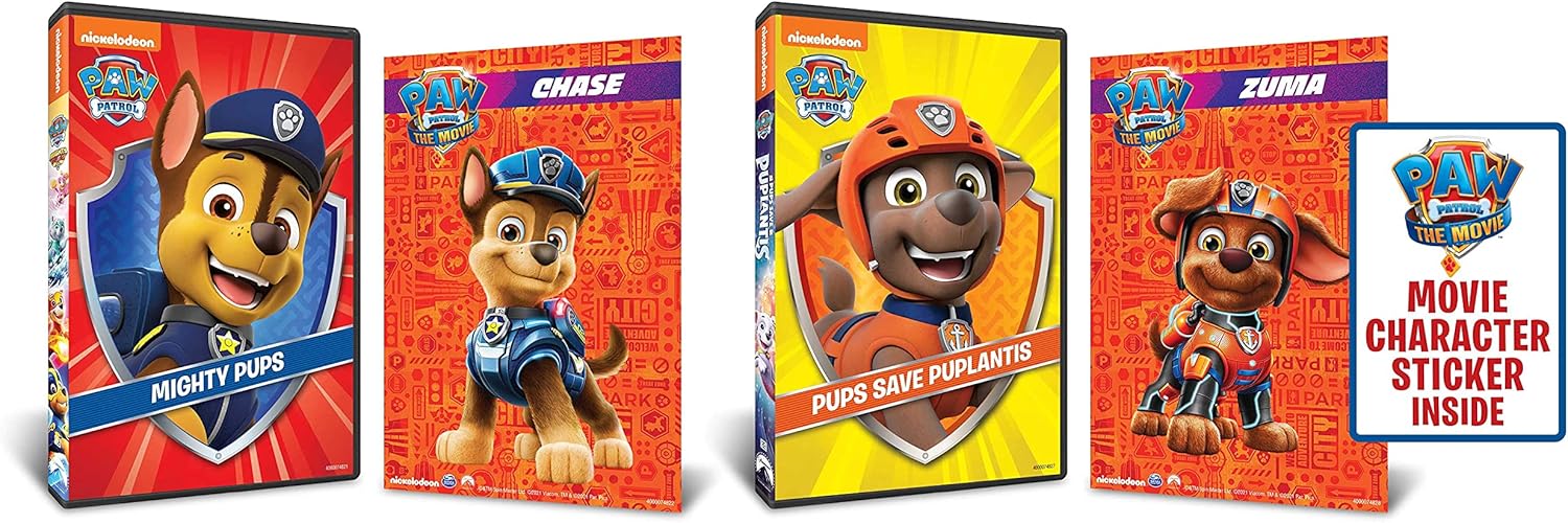 PAW Patrol: Mighty Pups/Pups Save Puplantis DVD 2-Pack: Amazon.ca ...
