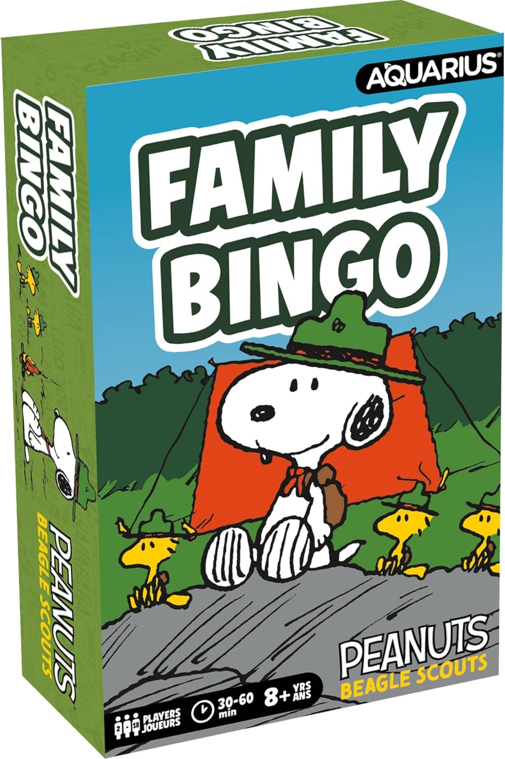 Amazon.com: Aquarius Peanuts Snoopy Beagle Scouts Family Bingo - Fun ...