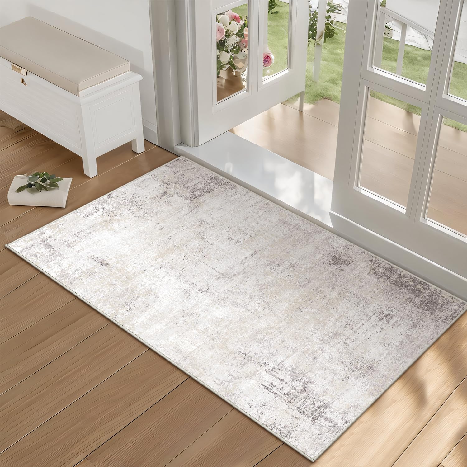 Amazon.com: Cristgee Door Mat, Front Indoor Door Mat Faux Wool Non-Slip ...