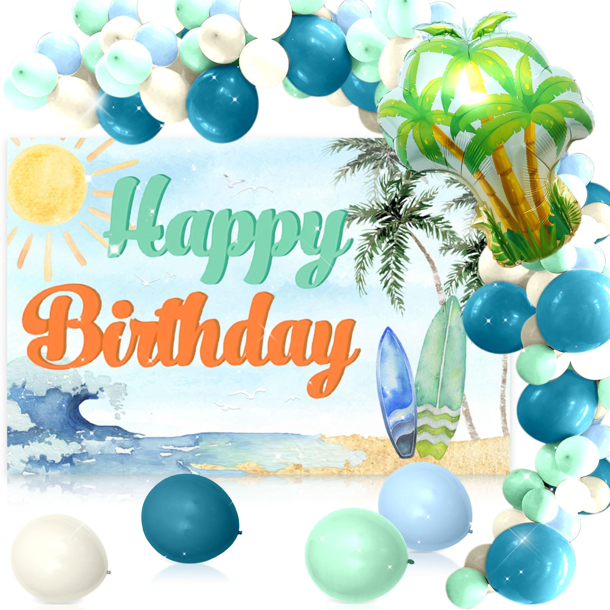 Big One Birthday Decorations The Big One Surf Birthday Banner – 1st ...