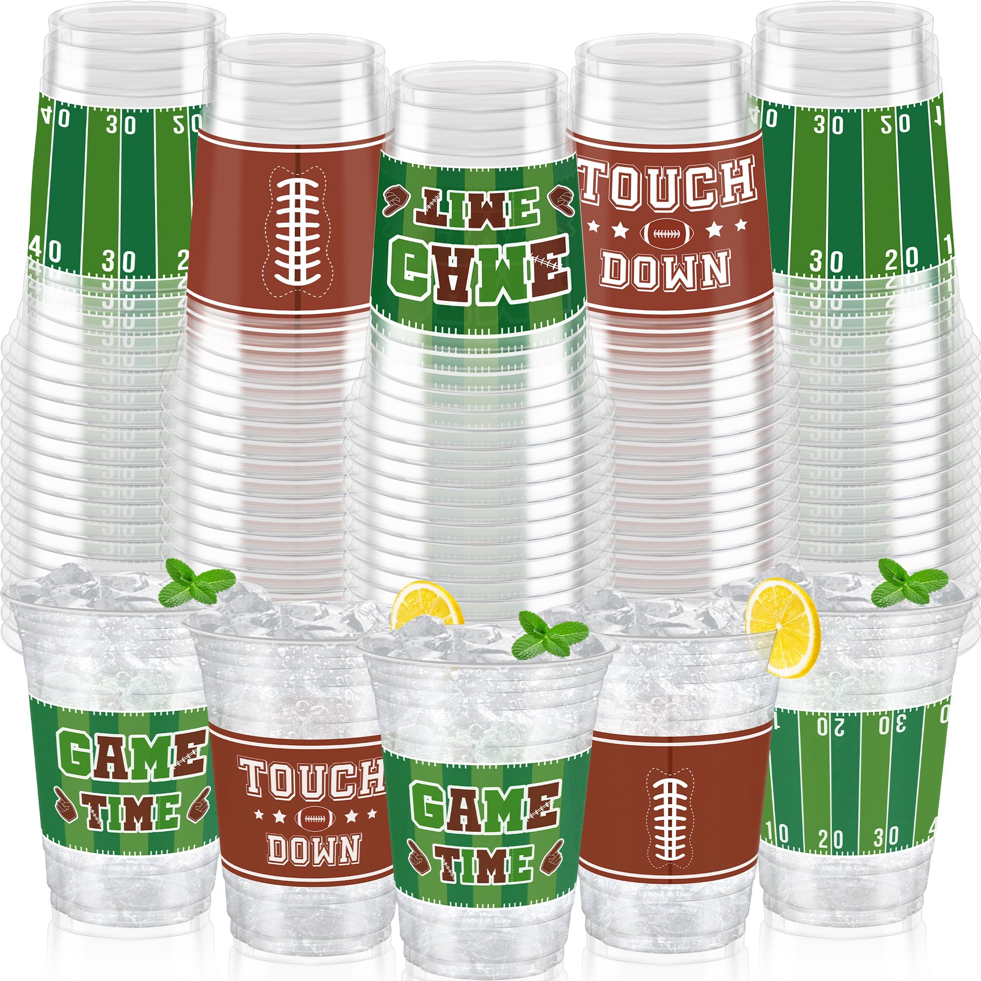 Amazon.com: Sawowkuya 100pcs Football Cups 16OZ Football Party ...