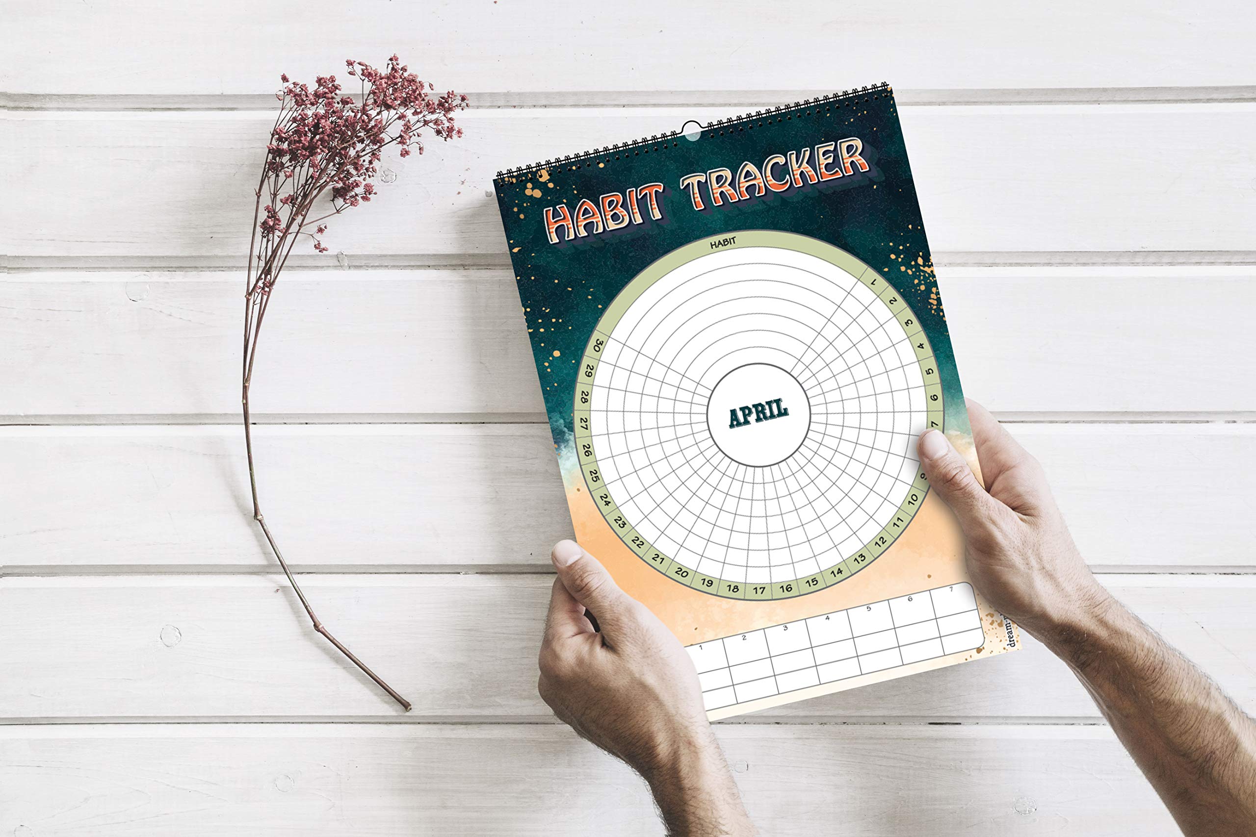 Buy Habit Tracker Calendar by popular British stationery | 12 month ...