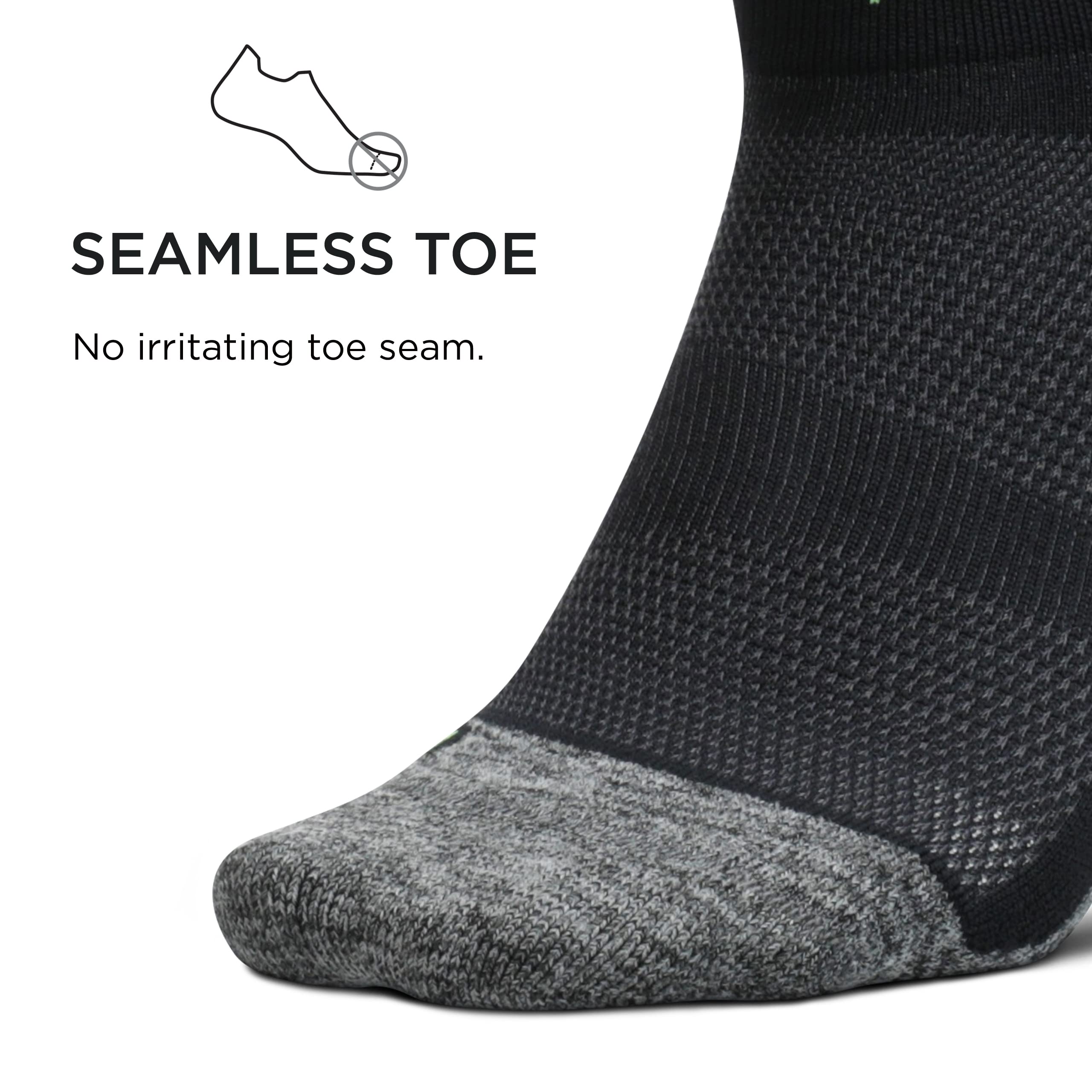 Snapklik.com : Feetures Elite Ultra Light Cushion Mini Crew Sock ...