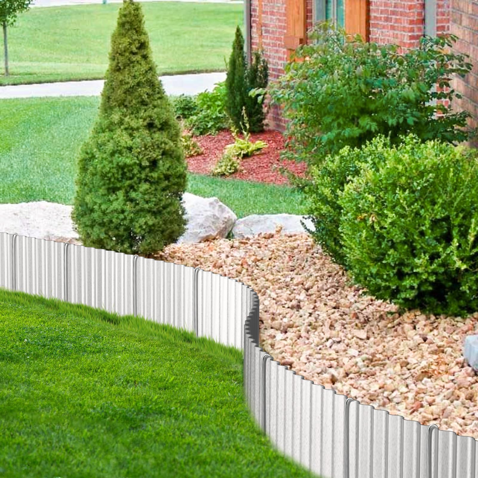 Snapklik.com : Fuuner Corrugated Metal Garden Landscape Edging Border ...