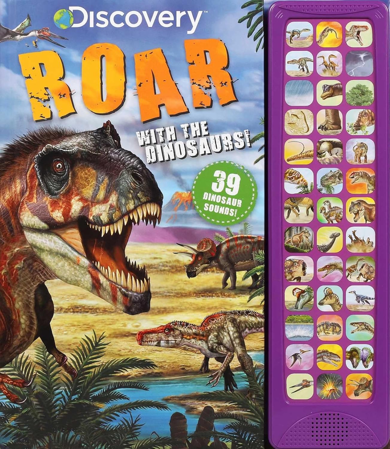 Amazon.com: Discovery: Roar with the Dinosaurs! (39-Button Sound Books ...