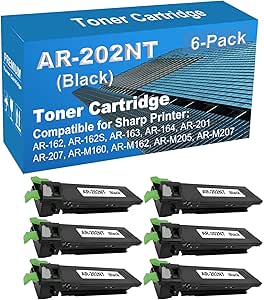 Amazon.com: Jullu 6-Pack Compatible High Capacity AR-202NT Printer ...