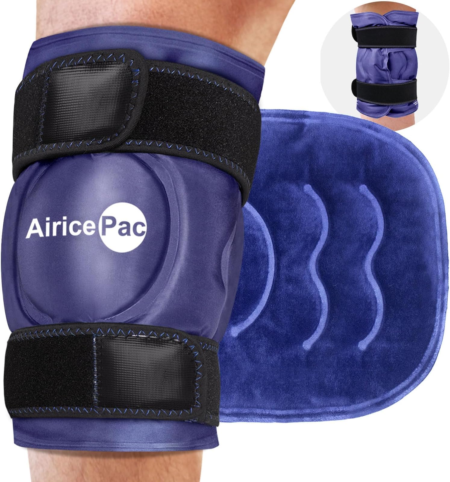 Amazon.com: AiricePac XXL Ice Pack Wrap Around Entire Knee After ...