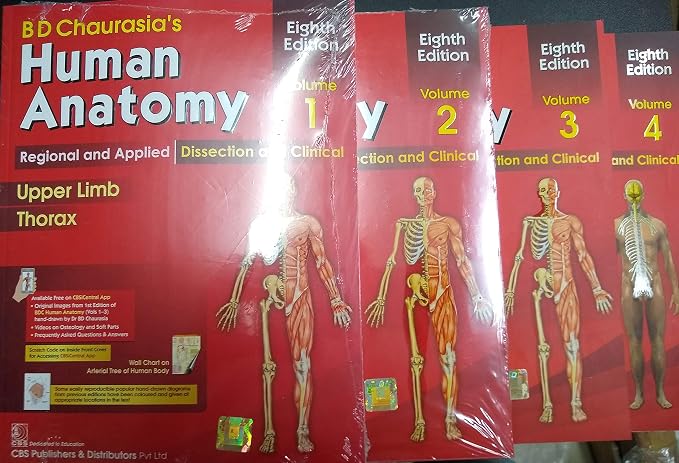 B D Chaurasia's Human Anatomy 4 Volume Set