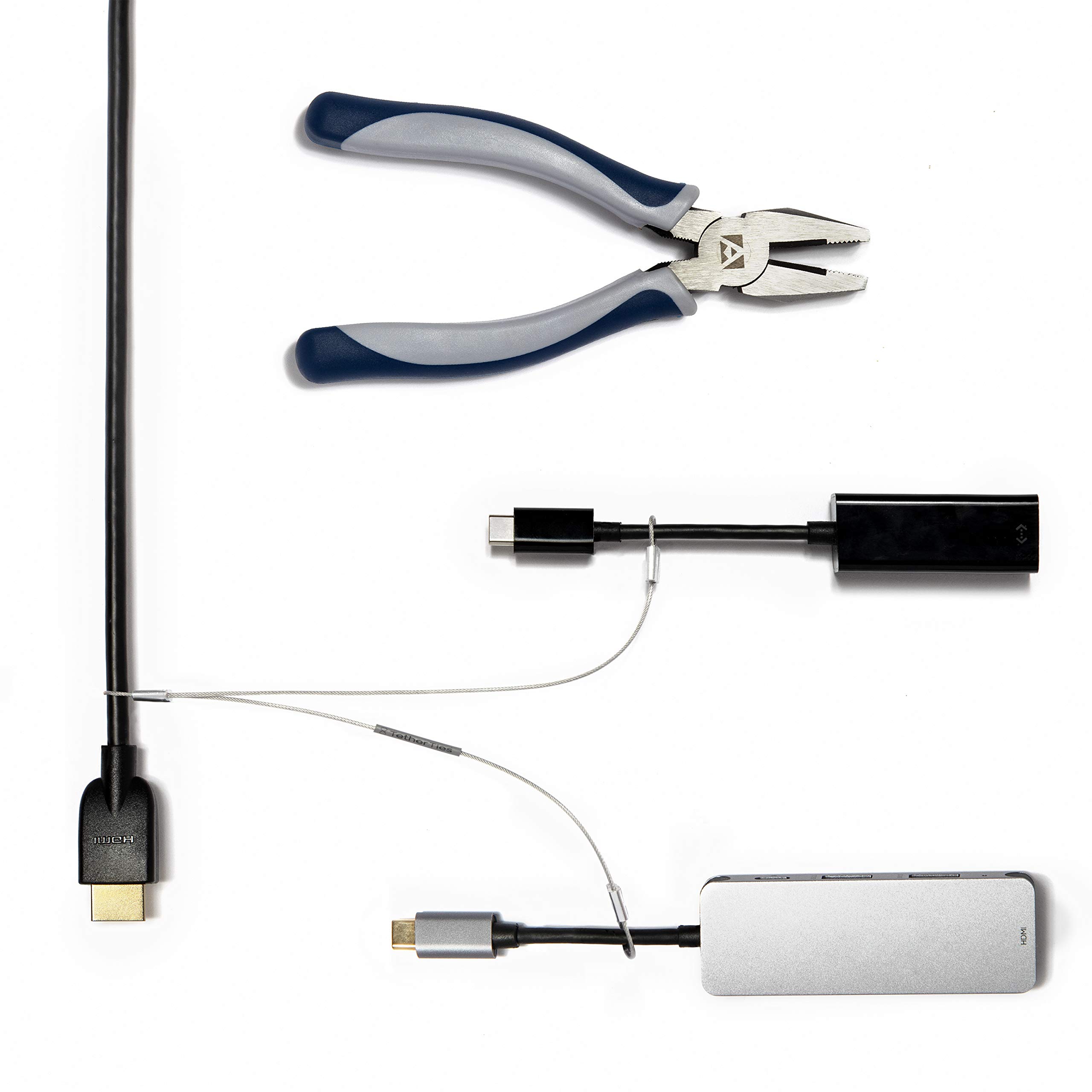 Amazon.com: TetherTies Multi-Adapter Cable Tethers Kit - Nylon Coated ...