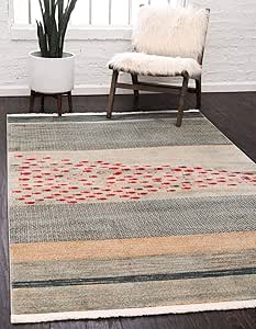 Amazon.com: Unique Loom Fars Collection Area Rug - Jordan (6' 1" x 9 ...
