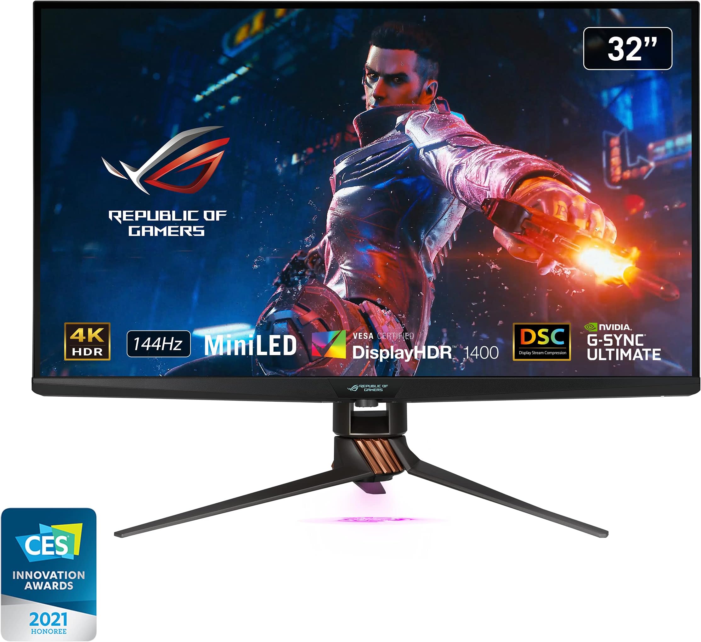 Amazon.com: ASUS ROG Swift 32” 4K HDR Gaming Monitor - 144Hz DSC, UHD ...