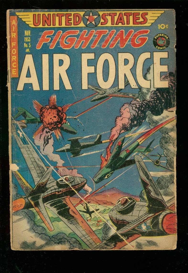 Amazon.com: UNITED STATES FIGHTING AIR FORCE COMICS #5 1953-COMMIES G ...