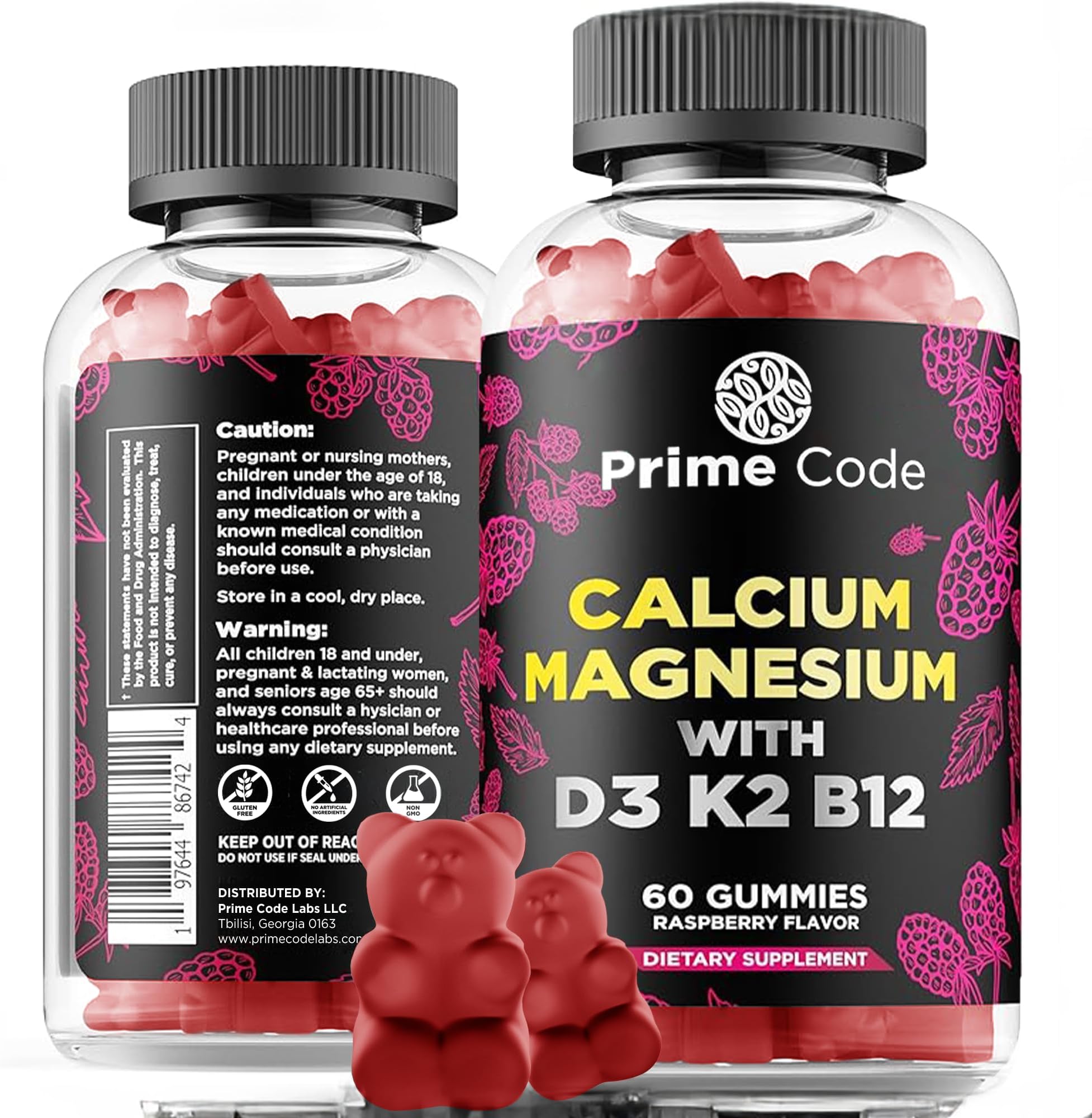 Amazon.com: [ 𝟓 𝐢𝐧 𝟏] Calcium Gummies for Women & Men with Magnesium ...