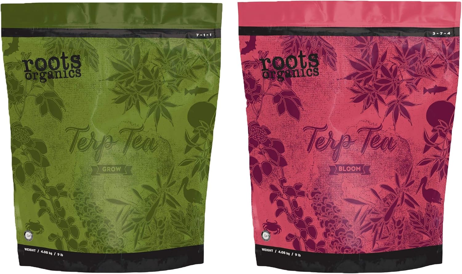 Roots Organics Terp Tea Combo Set (Grow + Bloom), 9 lb Bags : Amazon.co ...