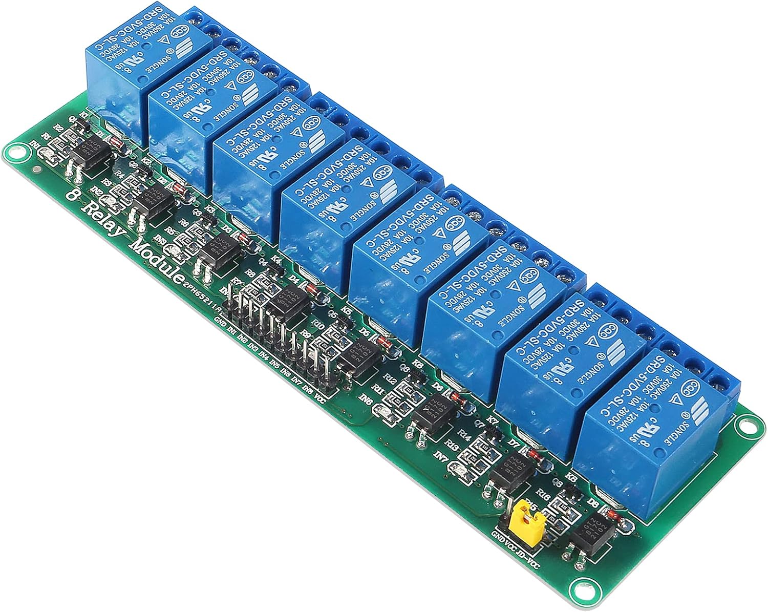 Buy ACEIRMC 8 Channel DC 5V Relay Module with Optocoupler Compatible ...