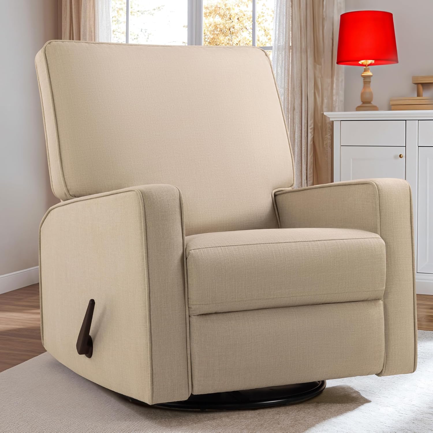 Amazon.com: Neioml Swivel Rocker Recliner Chair, Nursery Rocking Chairs ...