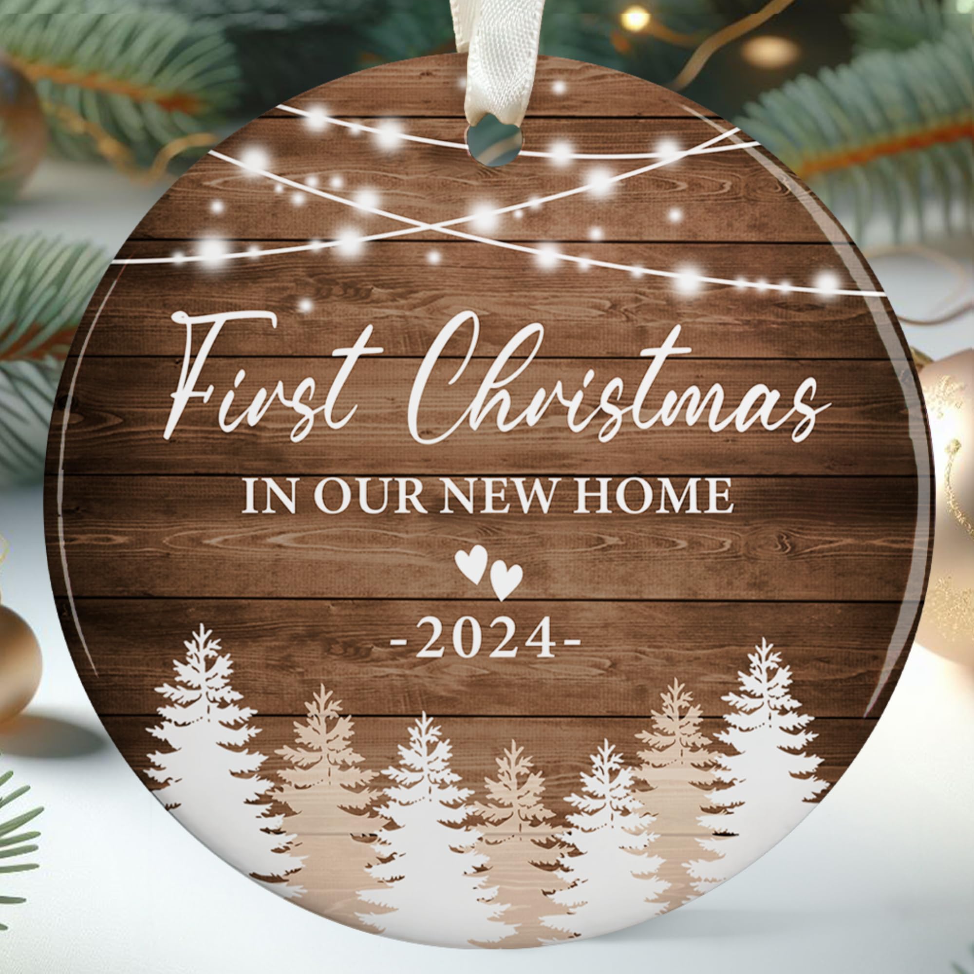 Amazon.com: New Home Ornament 2024 - First Home Ornament 2024, Our First Home Ornament 2024 ...