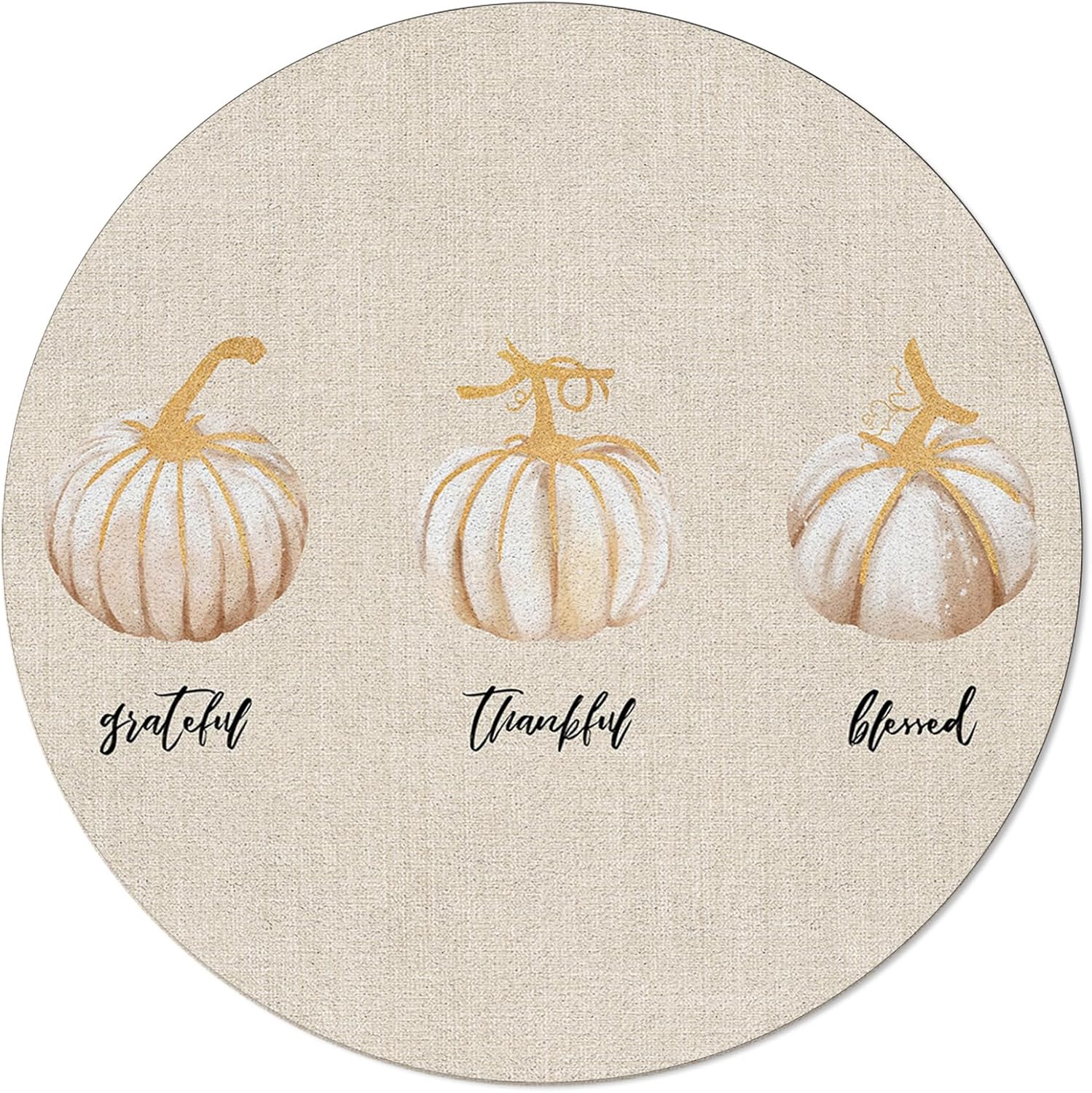 Amazon.com: Round Rug - Living Room Area Rug Hand Painted Watercolor ...