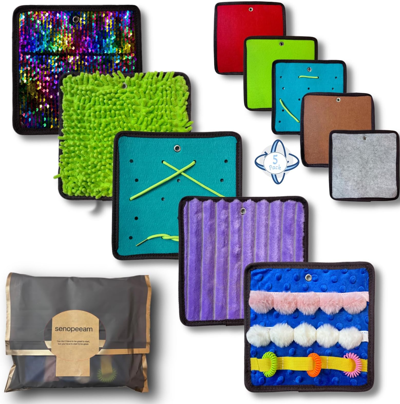 Amazon.com: Sensory Mats for Autistic/Sensory Wall Panel/Sensory Tiles ...