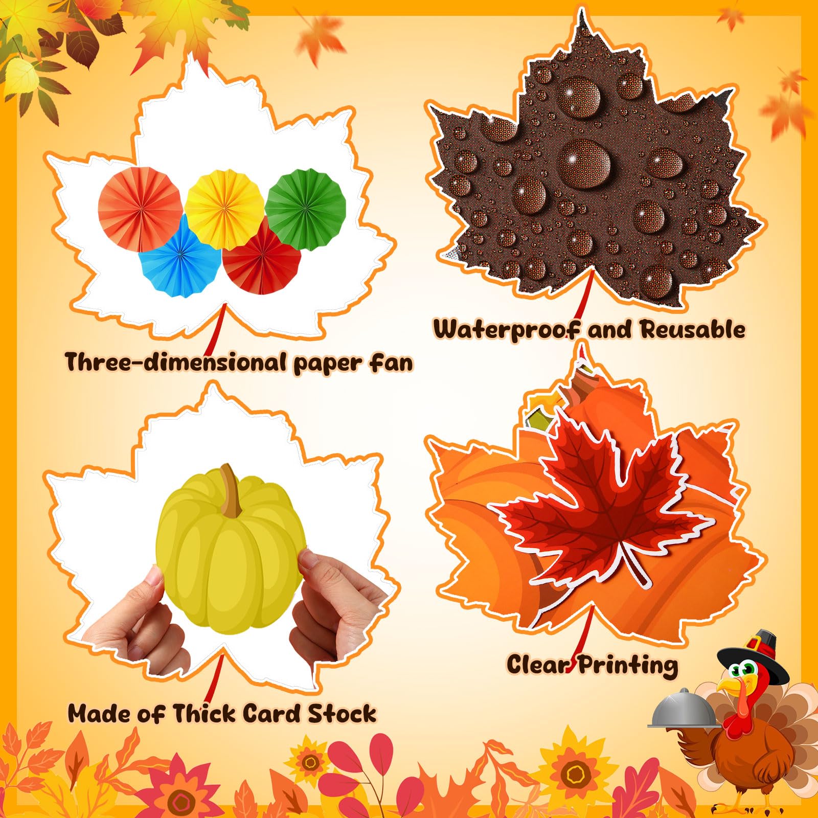 Snapklik.com : Funrous Thanksgiving Turkey Bulletin Board Decoration ...