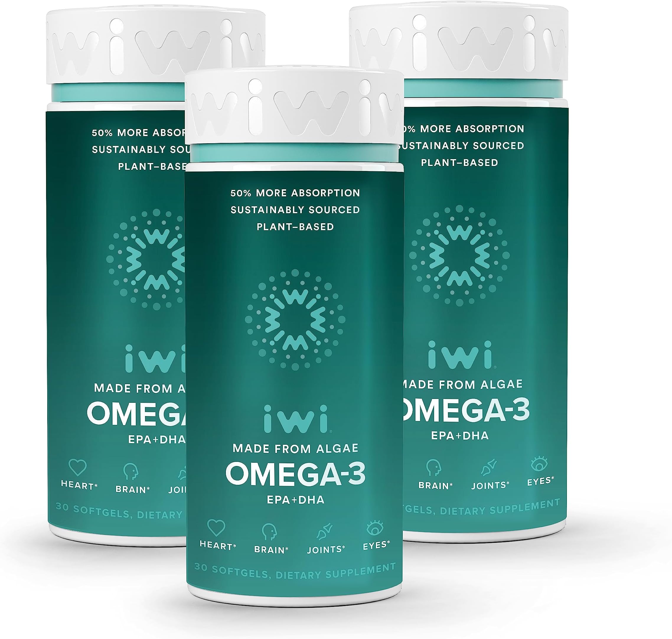 Amazon.com: Iwi life Omega-3, 90 Softgels (90 Servings), Vegan Plant ...