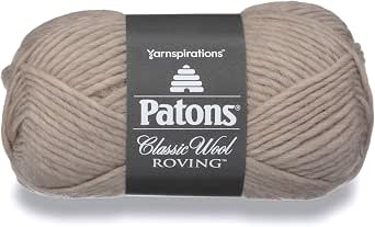 Amazon | Patons Classic Wool Roving Yarn, Natural by Patons | 毛糸 通販