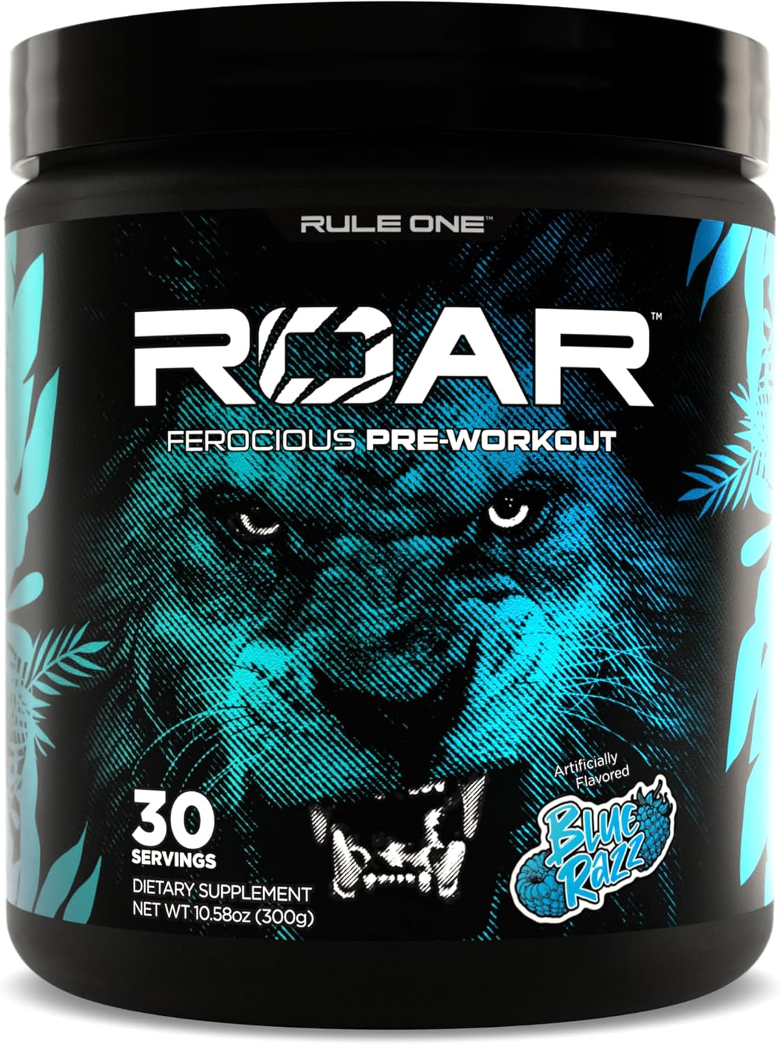 Amazon.com: Rule 1 R1 Roar, Blue Razz - 10.58 oz - Pre-Workout Powder ...