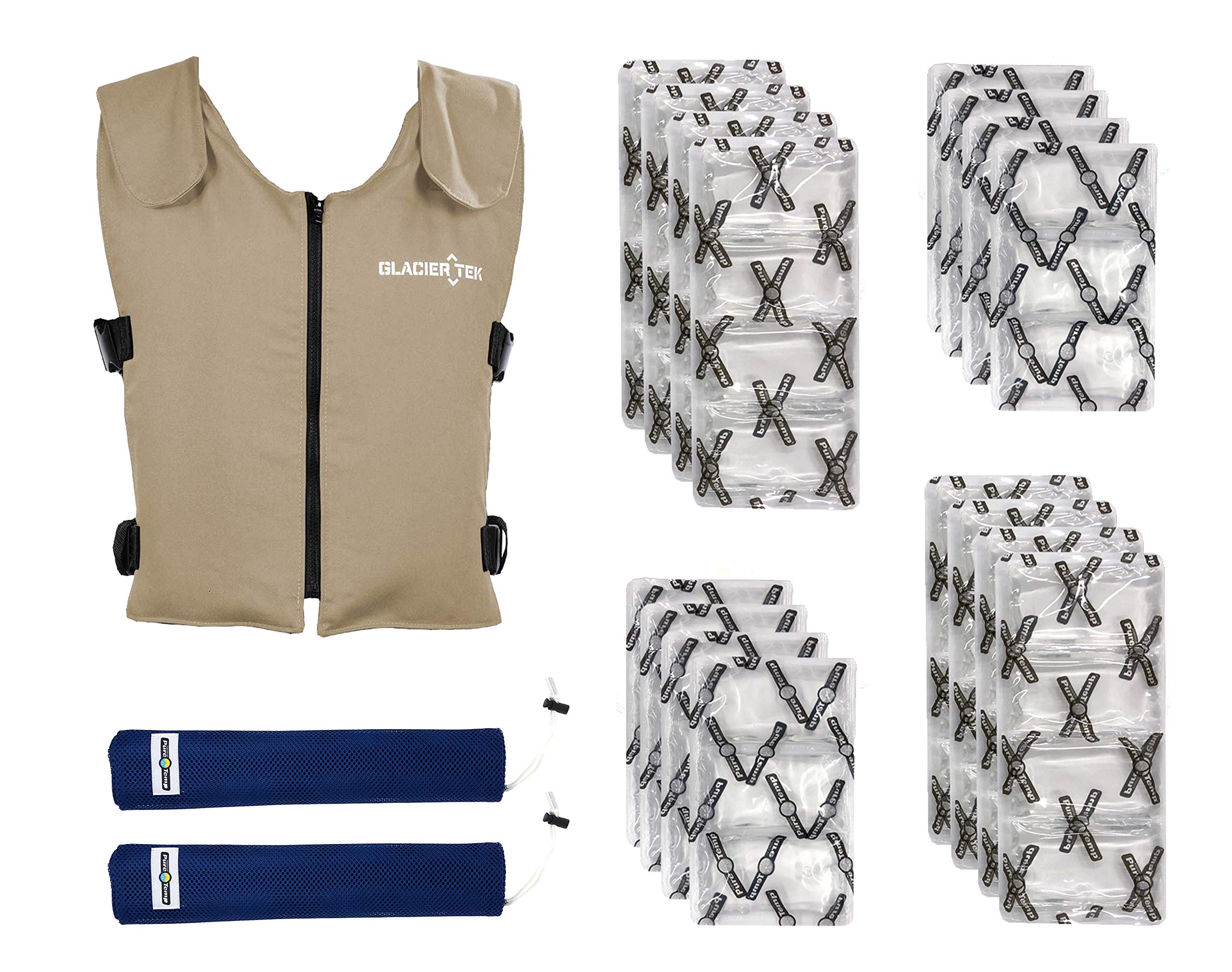 Glacier Tek Cool Vest With Flame Retardant Banox Fabric Bundle ...
