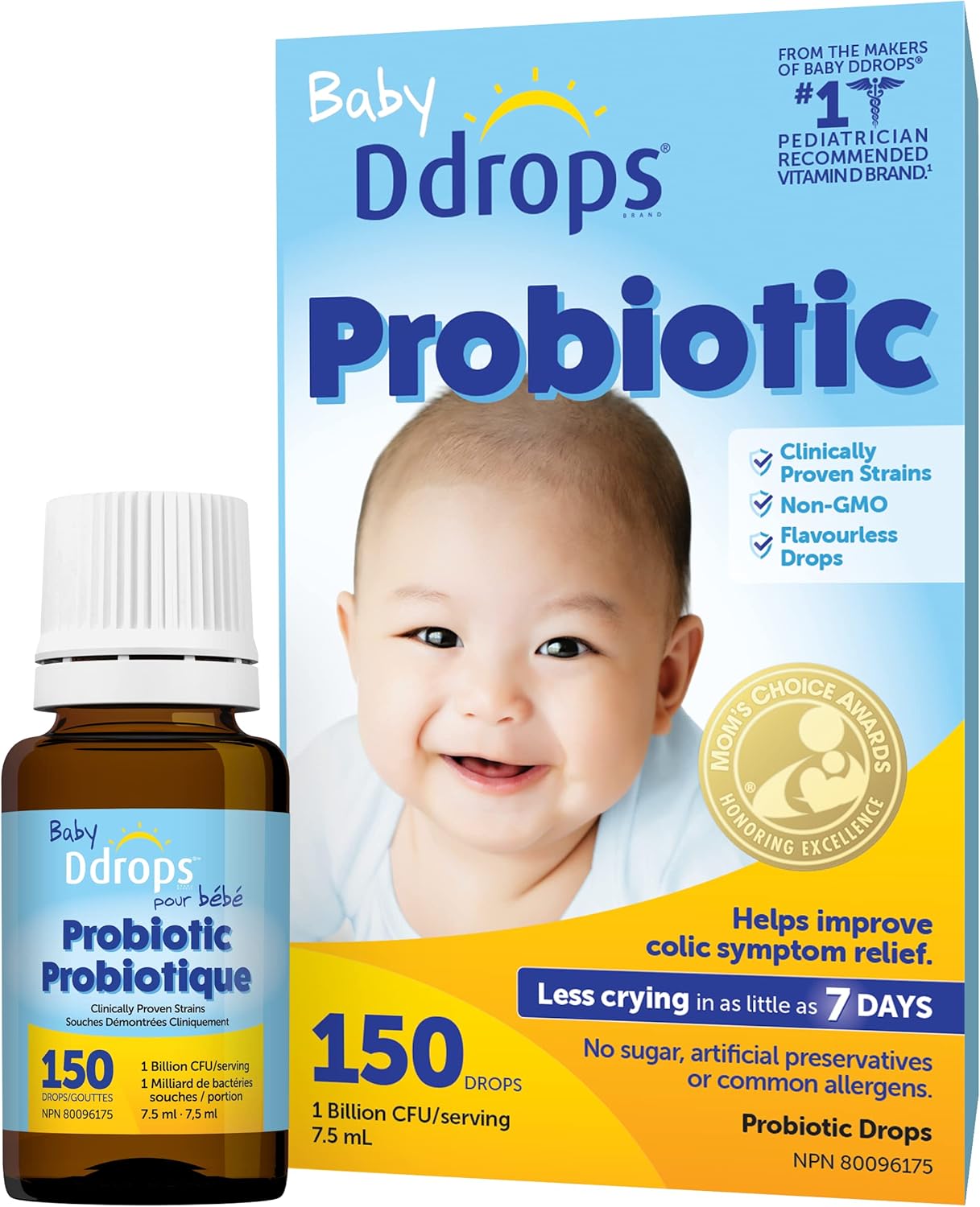 Baby Ddrops Probiotic 150 Drops - Colic Symptom Relief for Newborns and ...