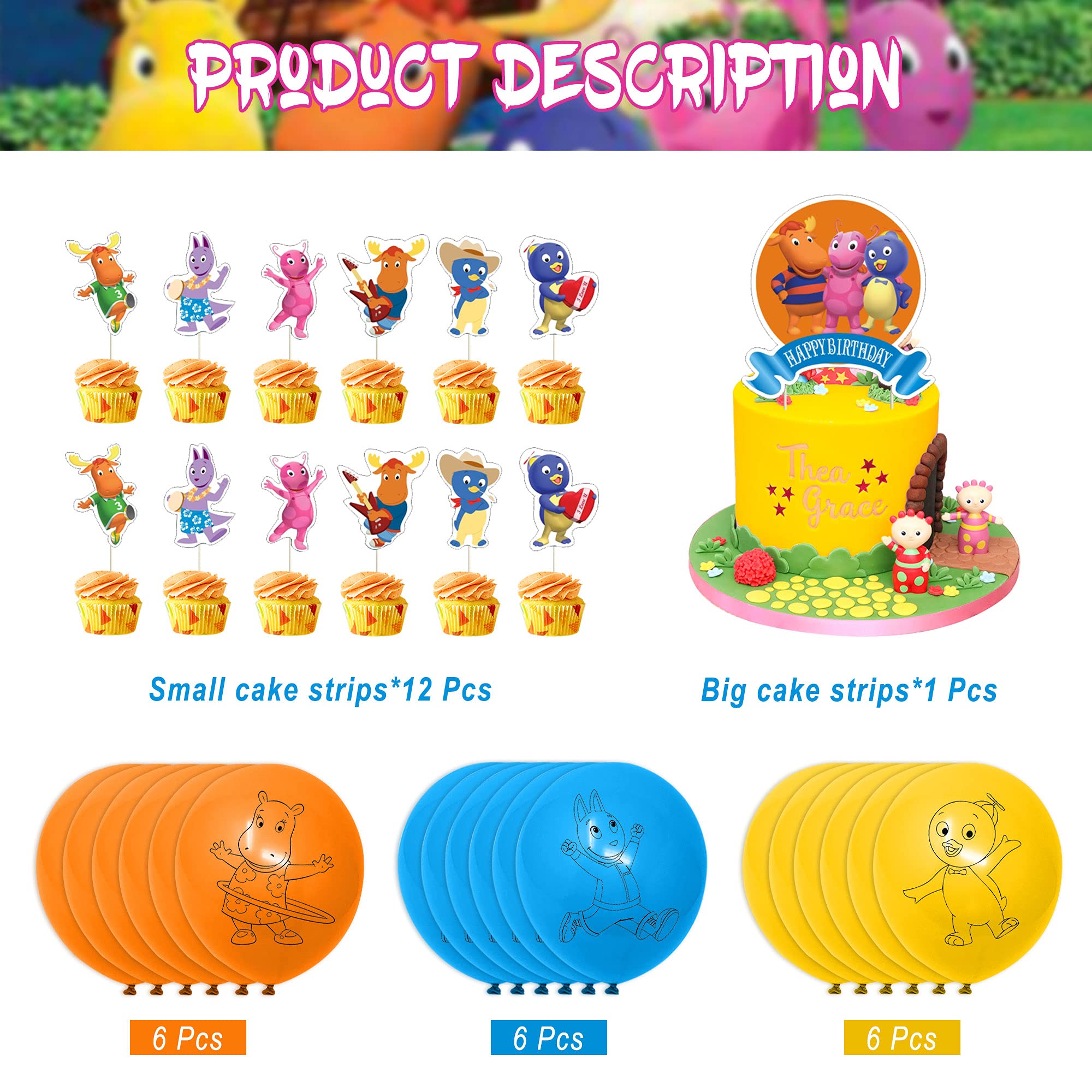 Backyardigans Party Decorations Set, Backyardigans Theme Birthday ...