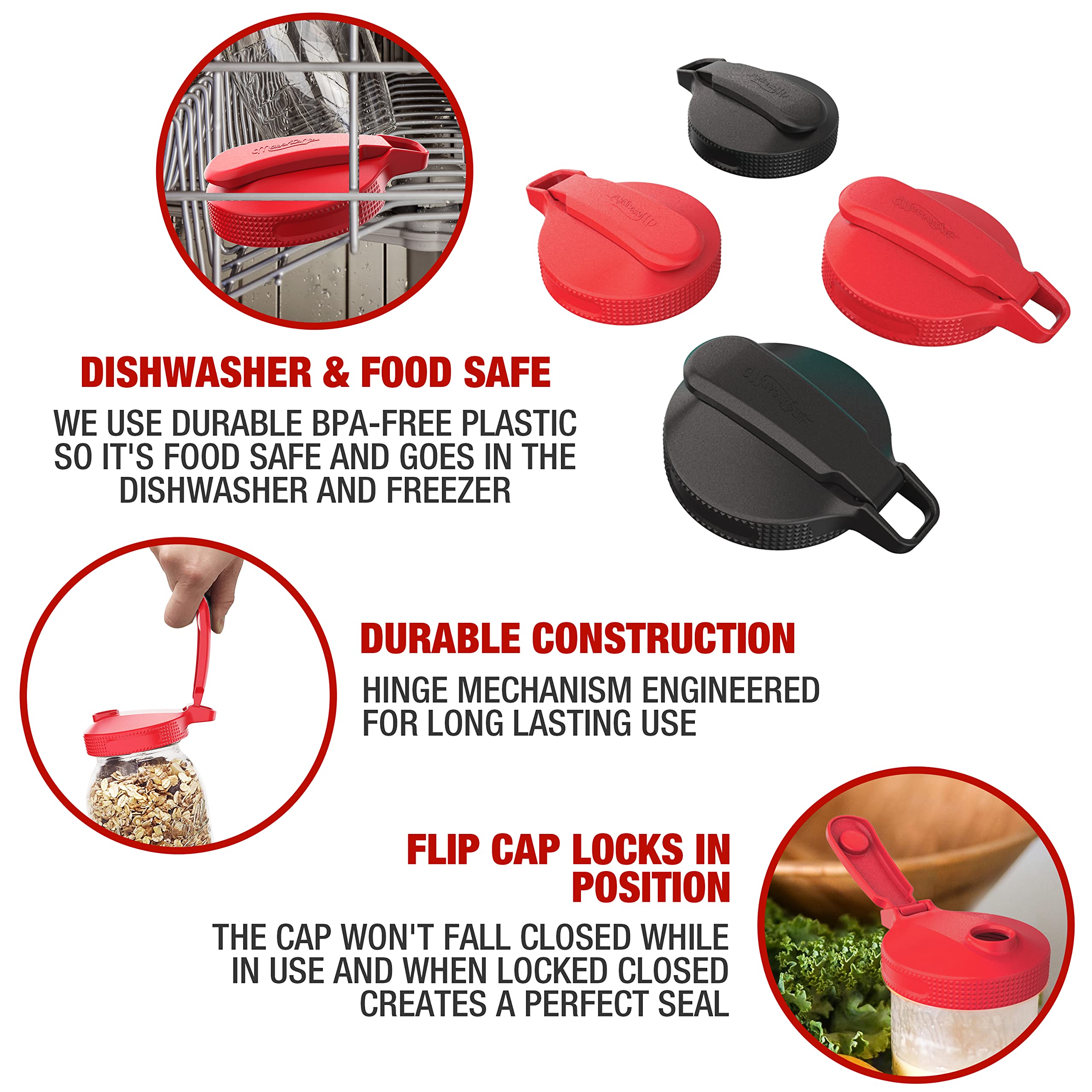 Snapklik.com : Masontops Multi Top - 2PK - Small Mouth Mason Jar Lids