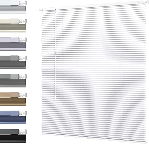 Amazon.com: SLKWDOBD Cordless No Drill Aluminum Blinds for Window, No ...