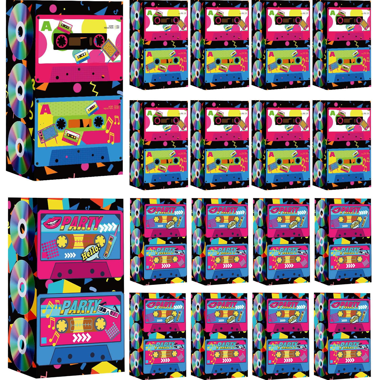 Amazon.com: Zonon 60 Pieces 90s Party Favor 90s Party Goody Bags 80s ...