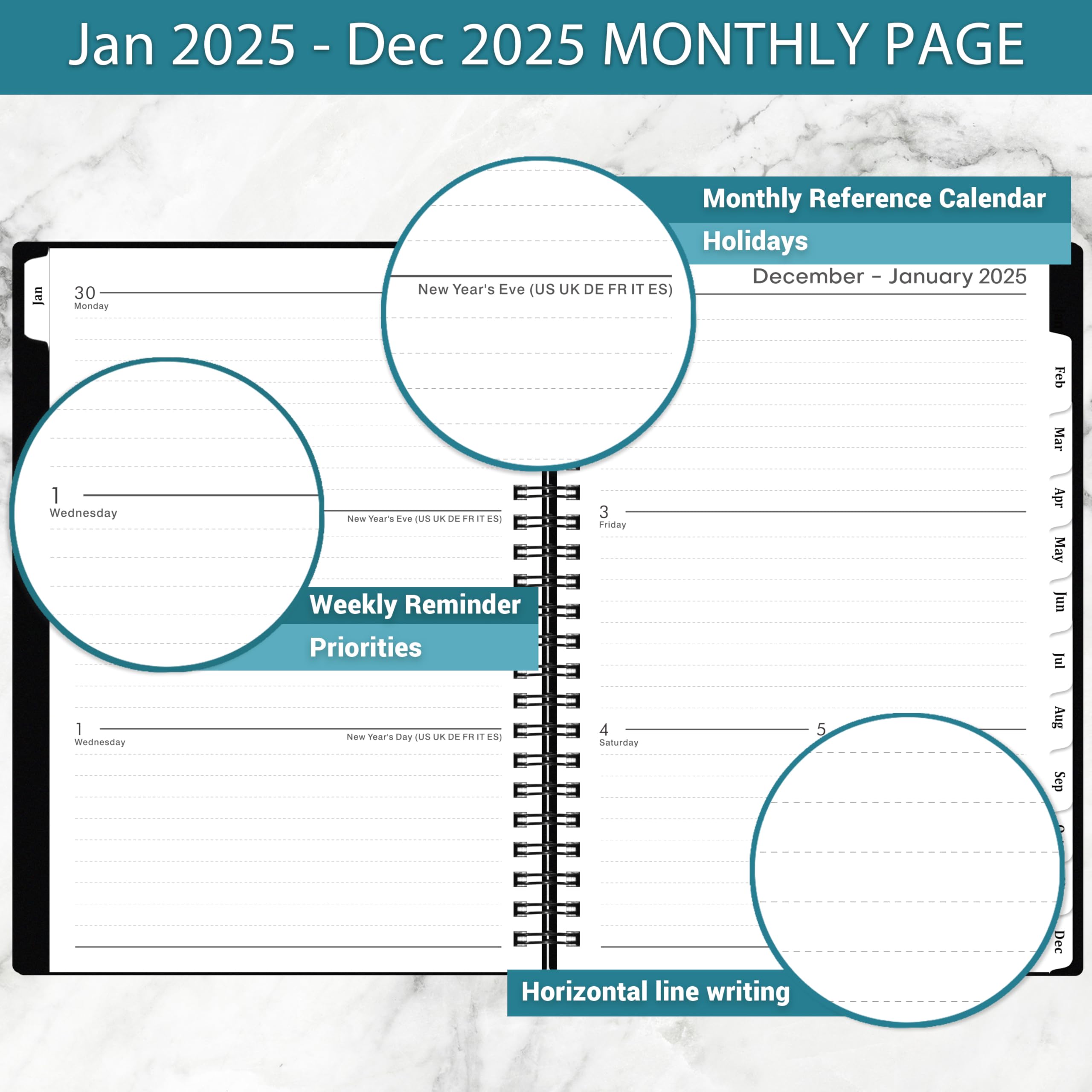 Snapklik.com : 2024-2025 Planner - Planner 2024-2025 July 2024 - June ...