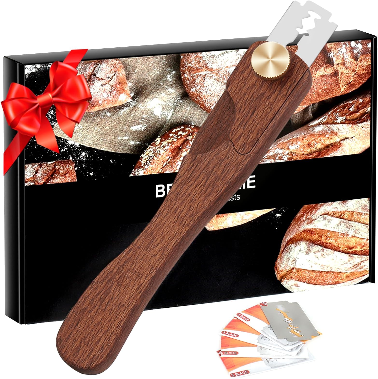 Amazon.com: Baker of Seville Bread Lame – Now with 6 Included blades. Change from Straight or ...