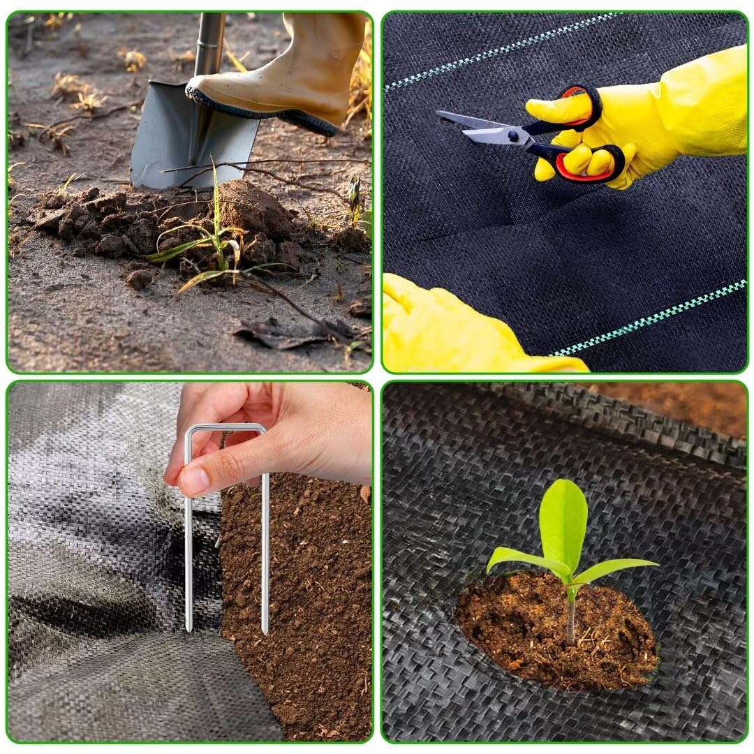 Snapklik.com : Warmfarm 6x25ft Landscape Fabric Heavy Duty,Thicken ...